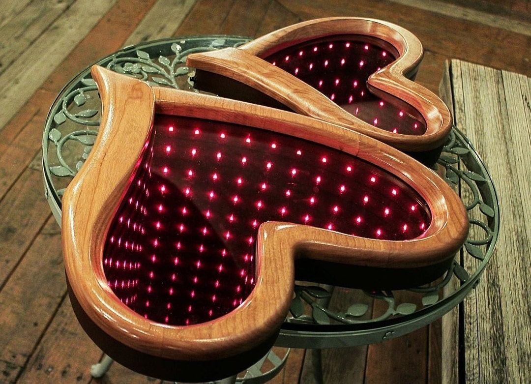 Infinity Mirror Heart - Whole Lotta Love - Etsy