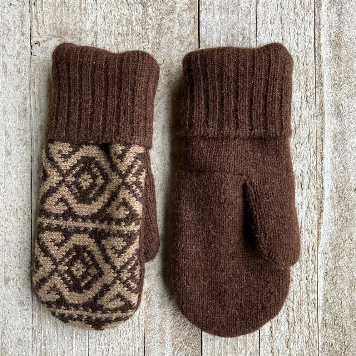 Wool Sweater Mittens for Women - Etsy