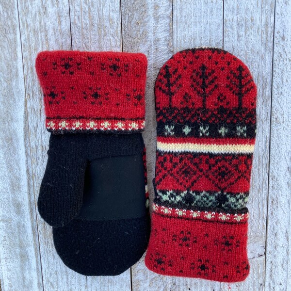 Fair Isle Mittens - Etsy
