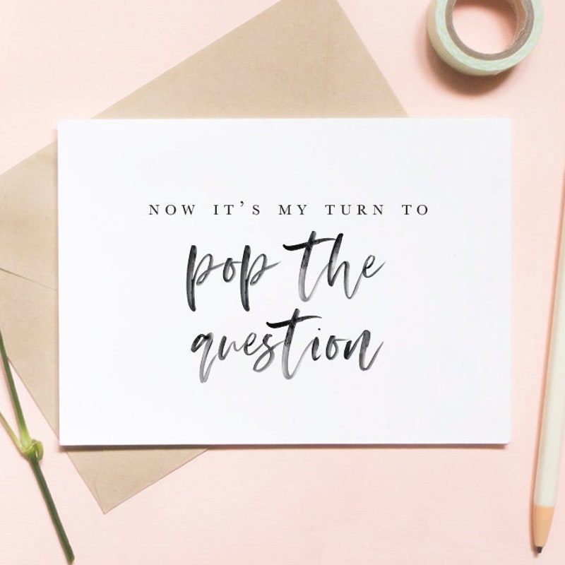 Pop the Question - Etsy