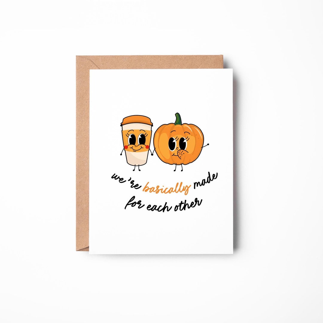 Pumpkin Spice Halloween Card - Funny Pun for Friend - Etsy