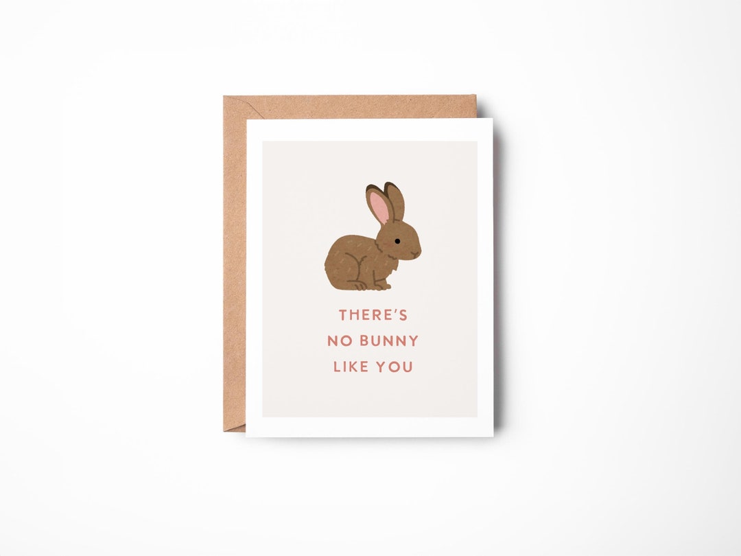 No Bunny Like You Card - Cute Valentine or Anniversary Pun - Etsy
