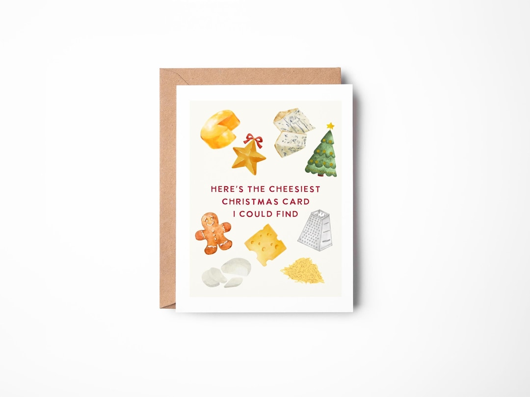 Here’s the Cheesiest Christmas Card I Could Find | Funny Christmas Pun ...