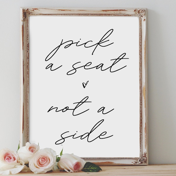 Not a Side Sign - Etsy