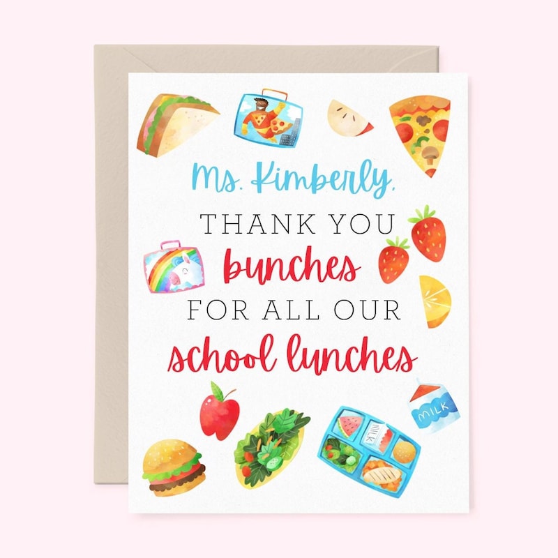 Thank You Lunch Invitations - Etsy