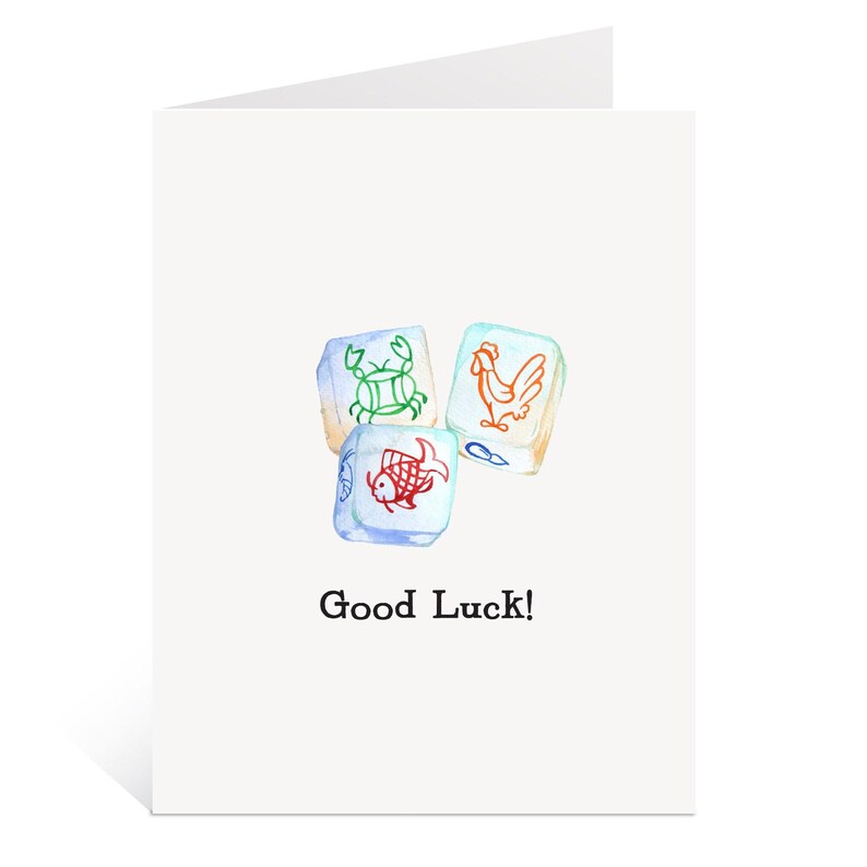 Good Luck Greeting Card / Vietnamese Pun Greeting Card / Funny ...