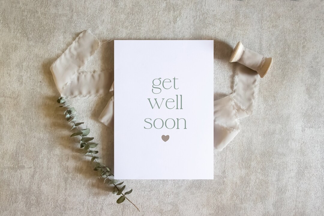 Get Well Soon Card, Sympathy Card, in Sympathy Greeting Card ...