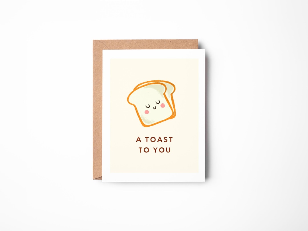 A Toast to You, Cute Toast Card, Anniversary Card, Anniversary Card ...