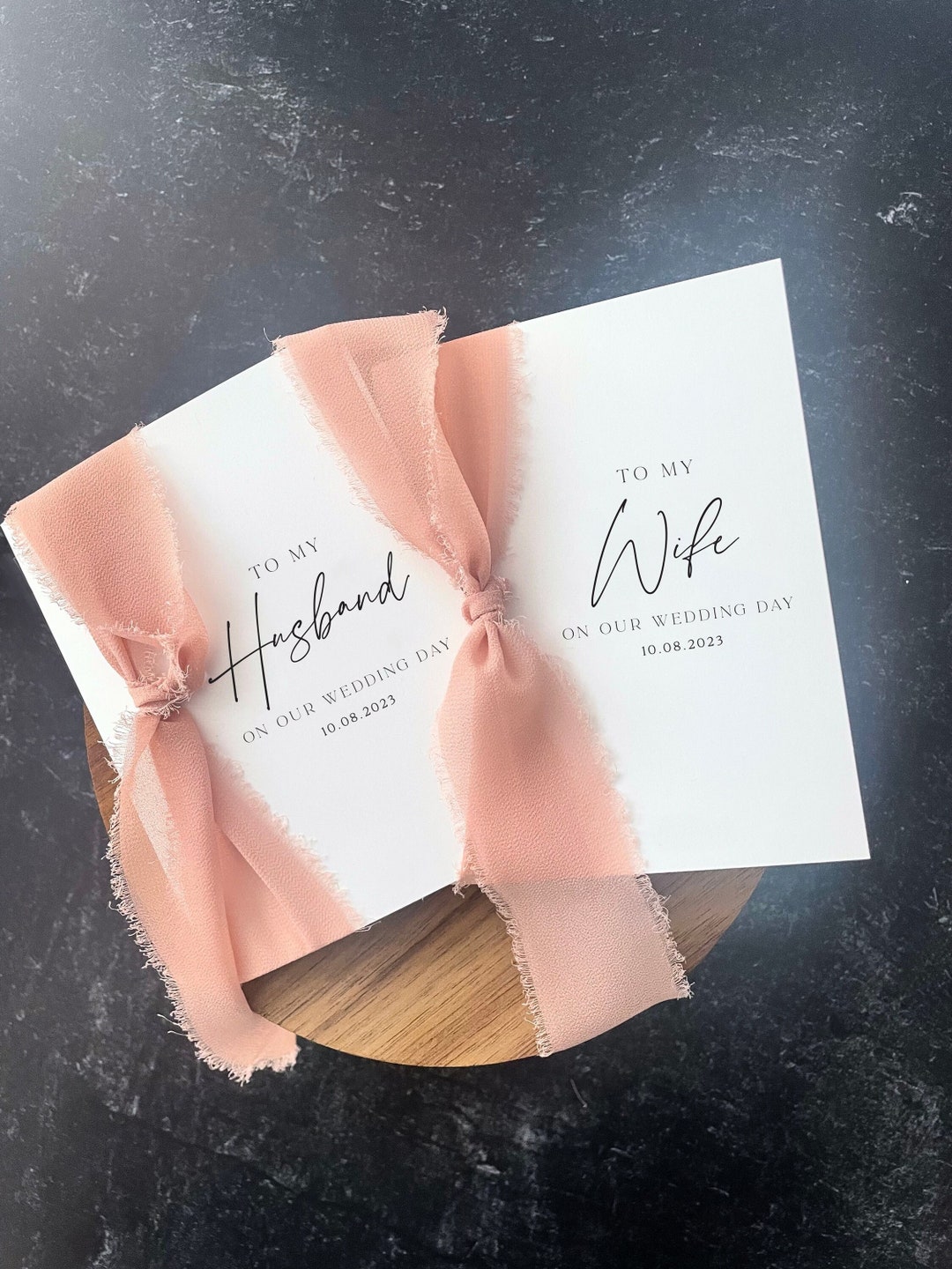 Wedding Vow Cards, Vow Cards, Bridal Shower, Personalized Vows With ...