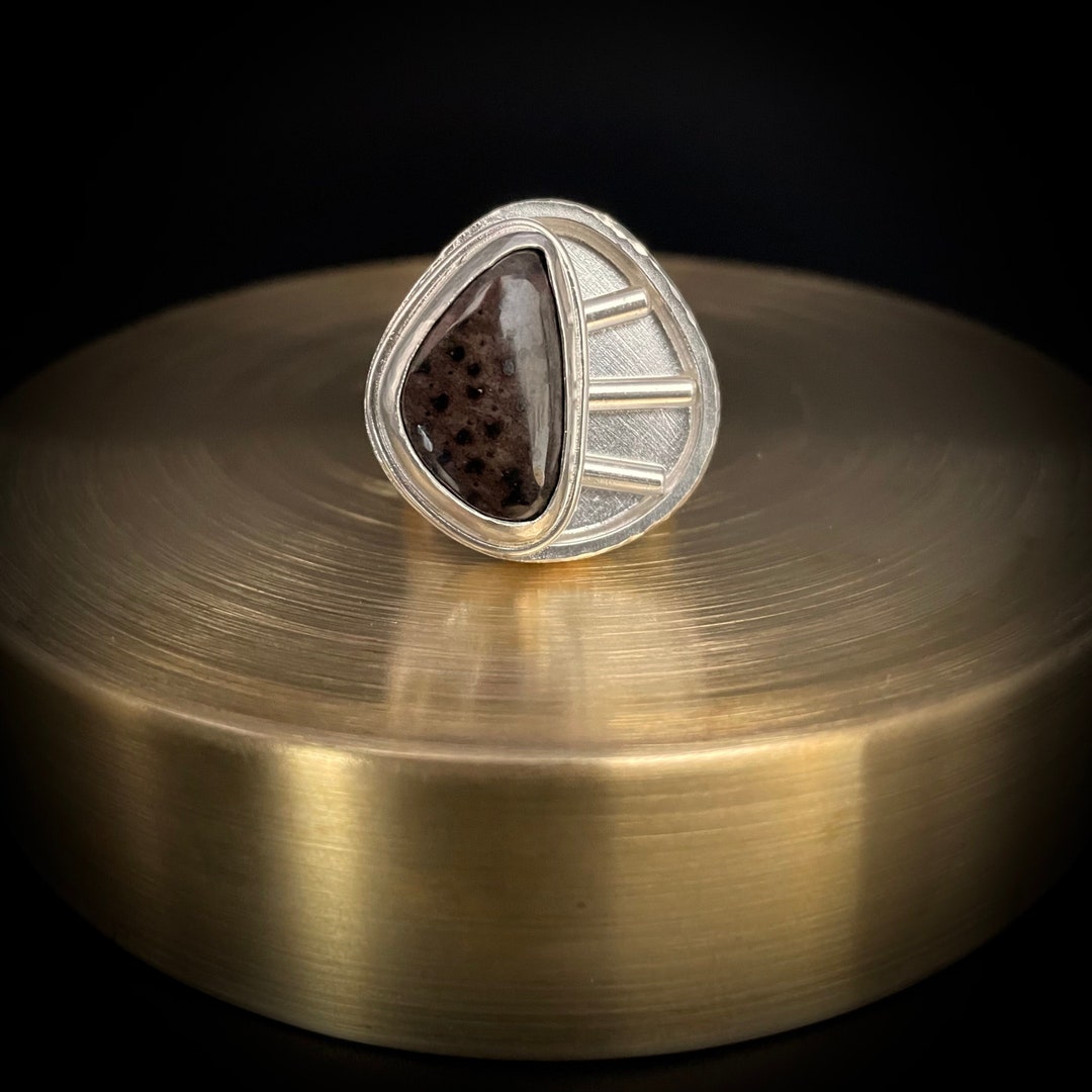Petrified Wood Pop Out Ring 9 1/2 - Etsy