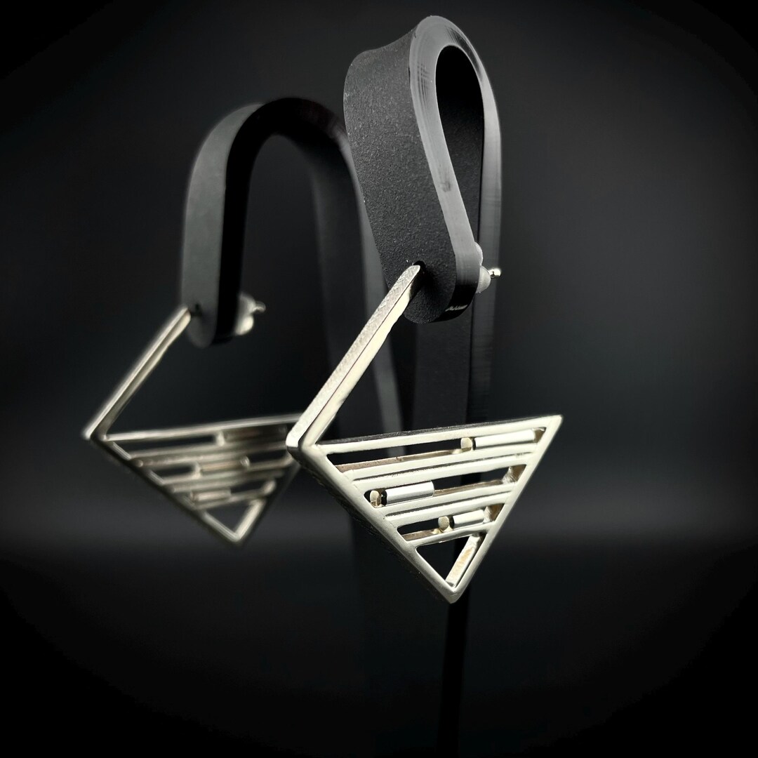 TRIPLE Slide Hoops - Etsy