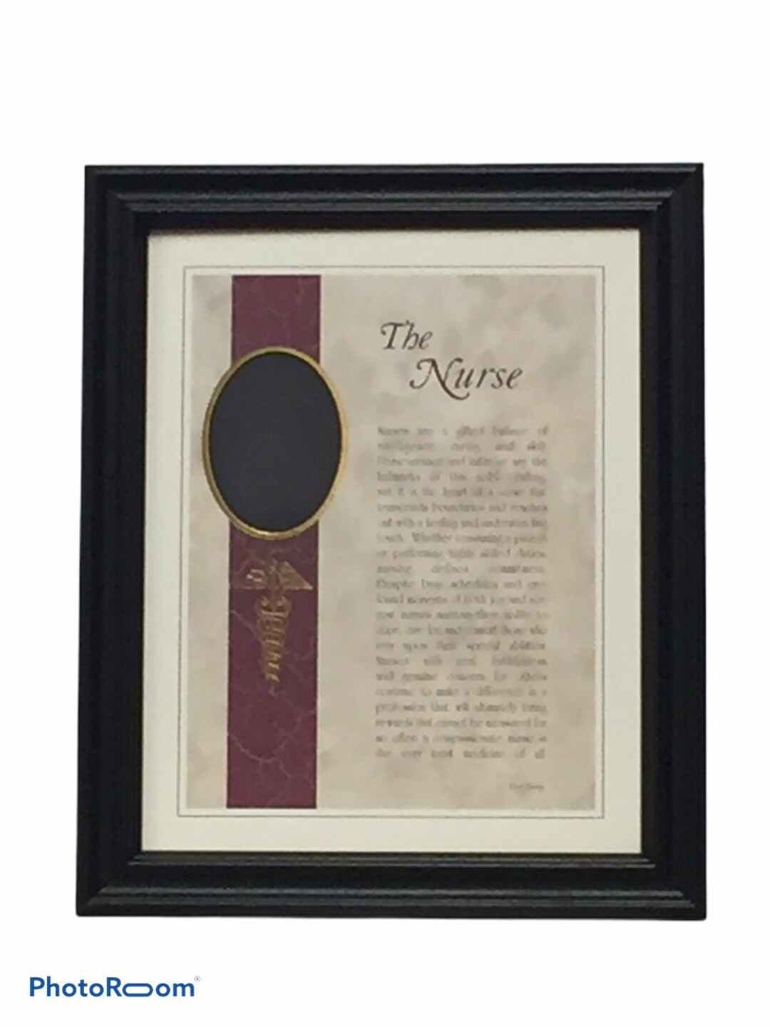 The Nurse Framed Picture With Opening for Photo and Poem About Nurses ...