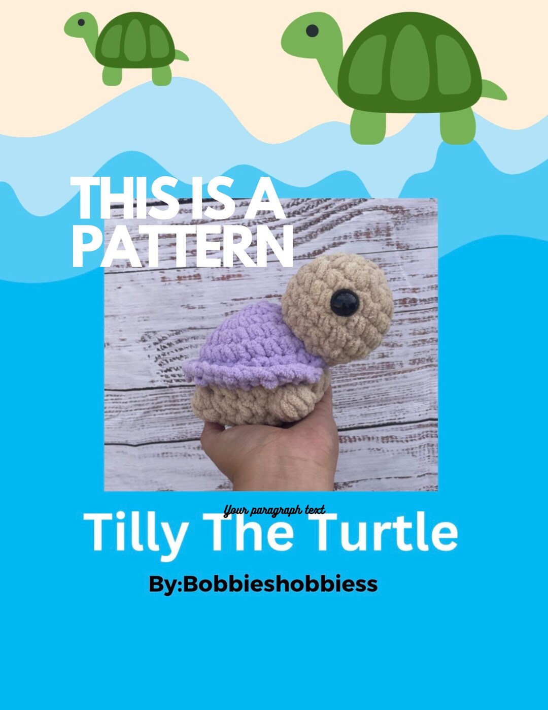 Crochet Pattern Tilly the Turtle - Etsy