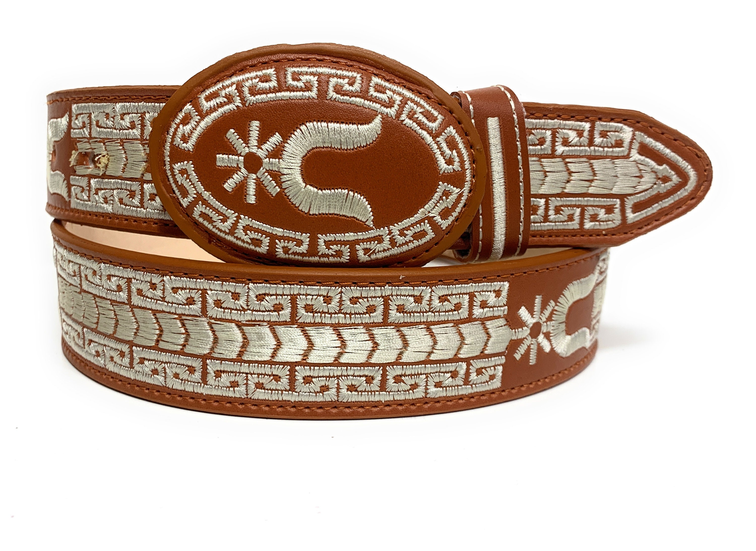 Mens Embroidered Western Belt . Cinto Charro Bordado. Cinto | Etsy