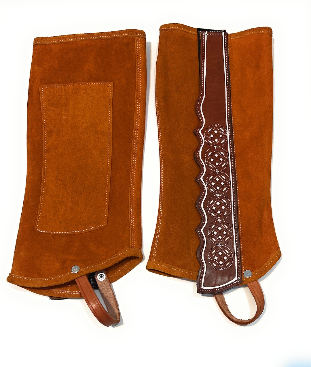 Chaparreras cortas para caballo de silla. Polaínas Charras. Chaparreras ...