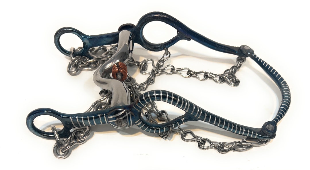 5 1/2 Mexican Charro Blue Horse Bit. Freno Mexicano. Horse Tack - Etsy