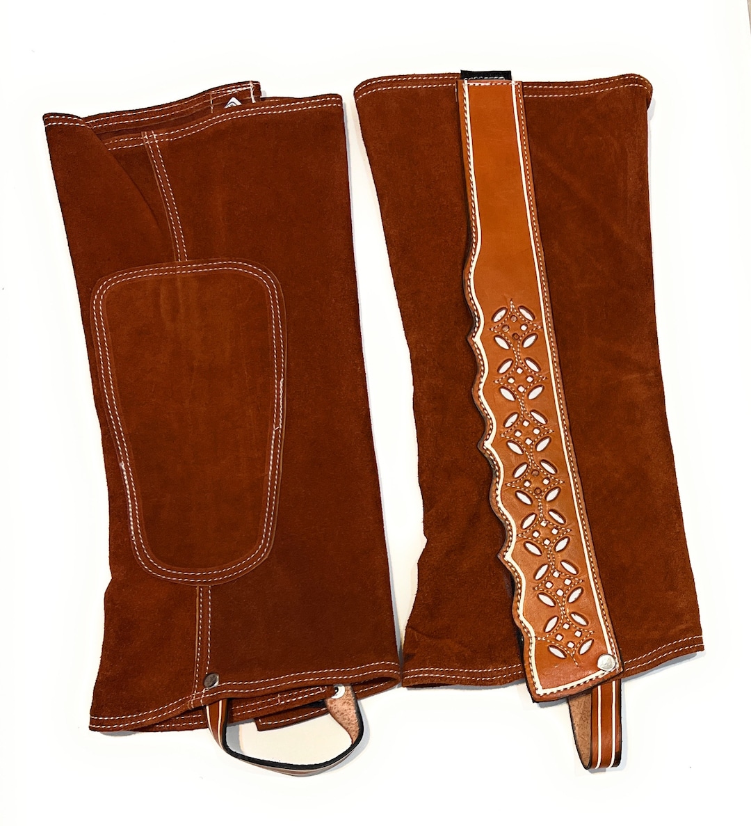 Saddle Horse Short Chaps. Polainas Charras. Cowboy Chaps. Horse Gear - Etsy