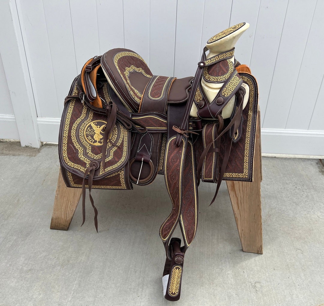 15 Brown Charro Saddle Montura Charra - Etsy