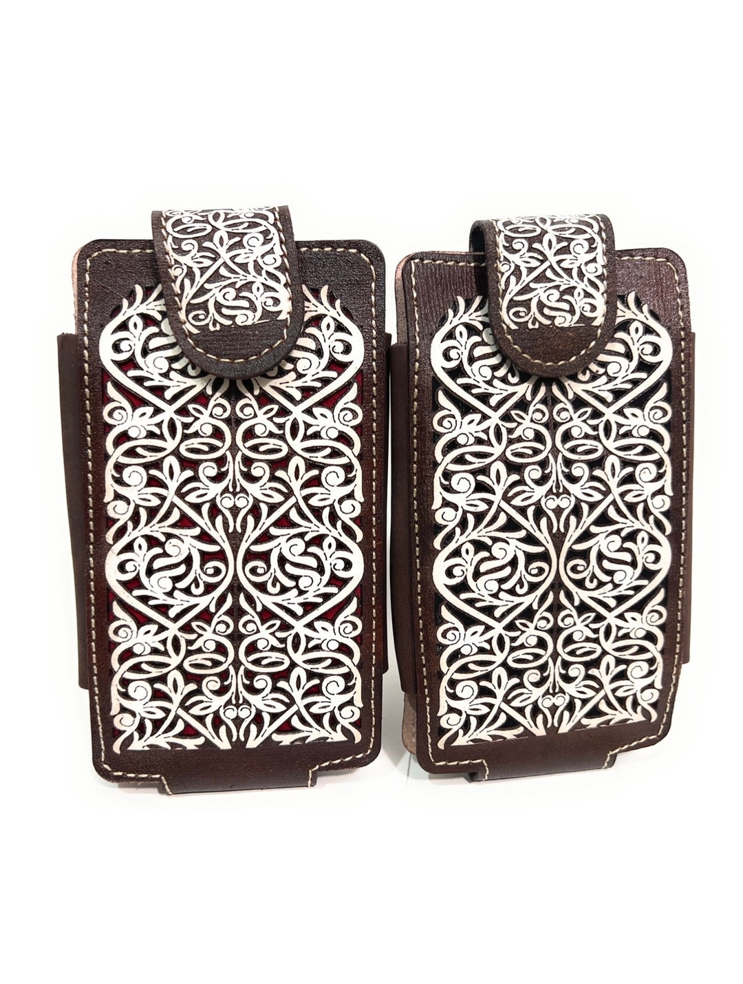 Western Cell Phone Case, Genuine Leather Cowboy Rodeo Cell Phone Case ...