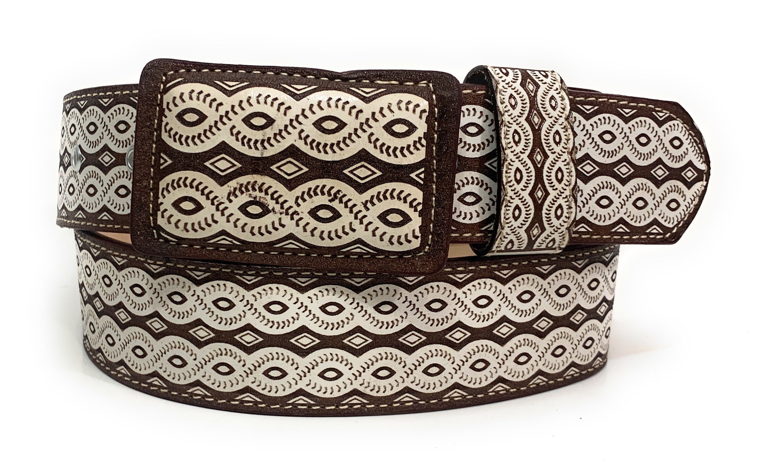 Authentic Mexican Charro Belt Cinto Vaquero Fino - Etsy