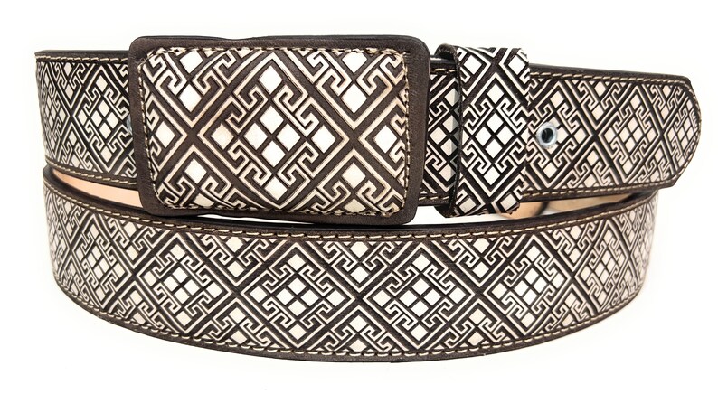 Authentic Mexican Charro Belt Cinto Vaquero Laser Men's - Etsy