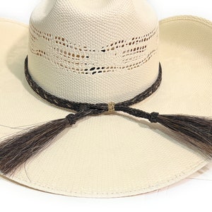 Brown Western Hat Band With Horse Hair, Cowboy Rodeo Hat Decoration - Etsy