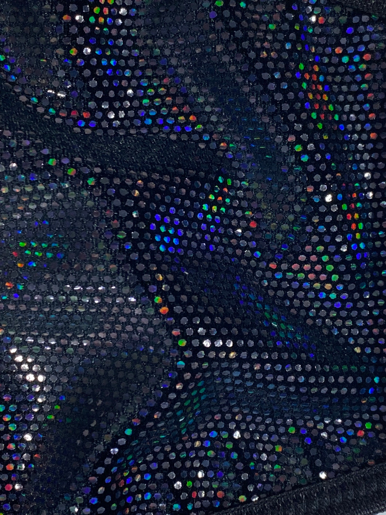 Mini Micro G-string Bikini W/rhinestones! Black Holographic Velvet With ...