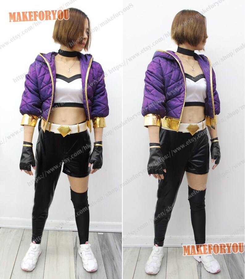 Unisex's Akali K/DA KDA cosplay costume jacket with hood | Etsy