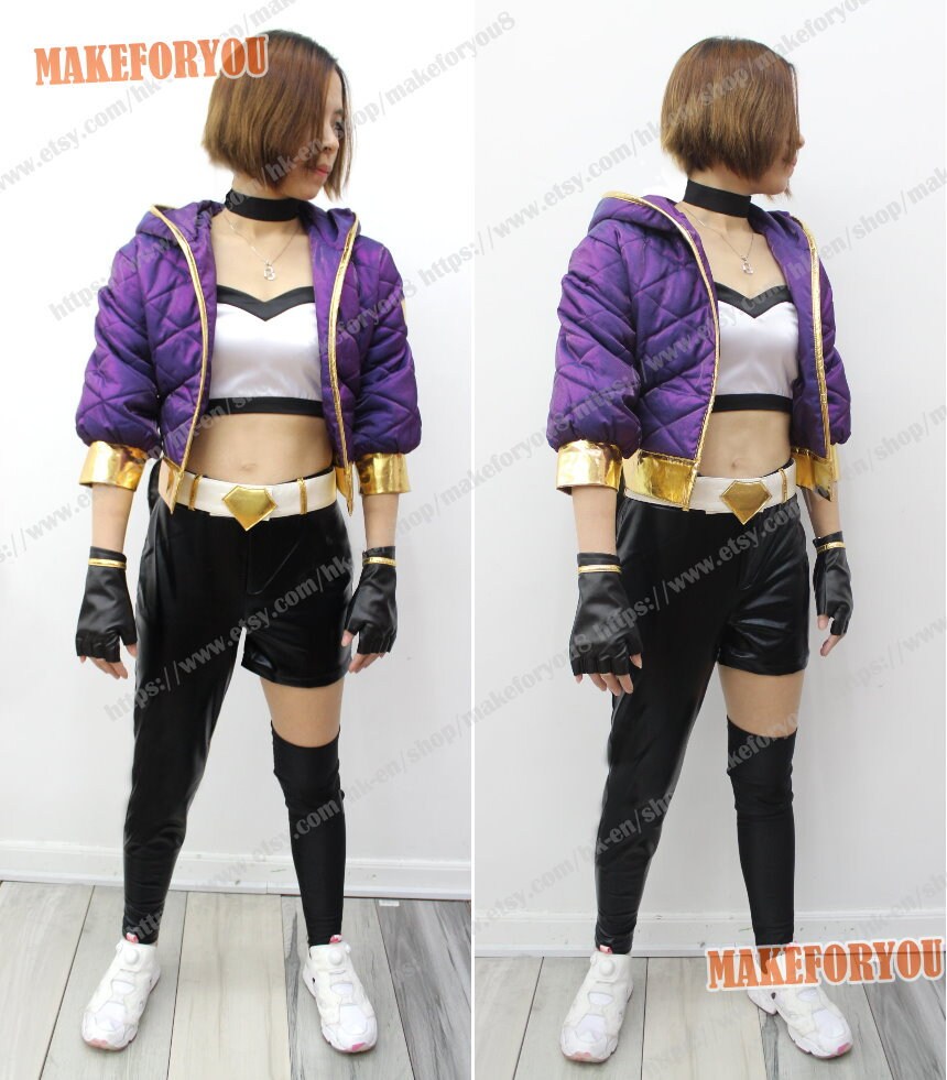 Unisex's Akali K/DA KDA cosplay costume jacket with hood | Etsy