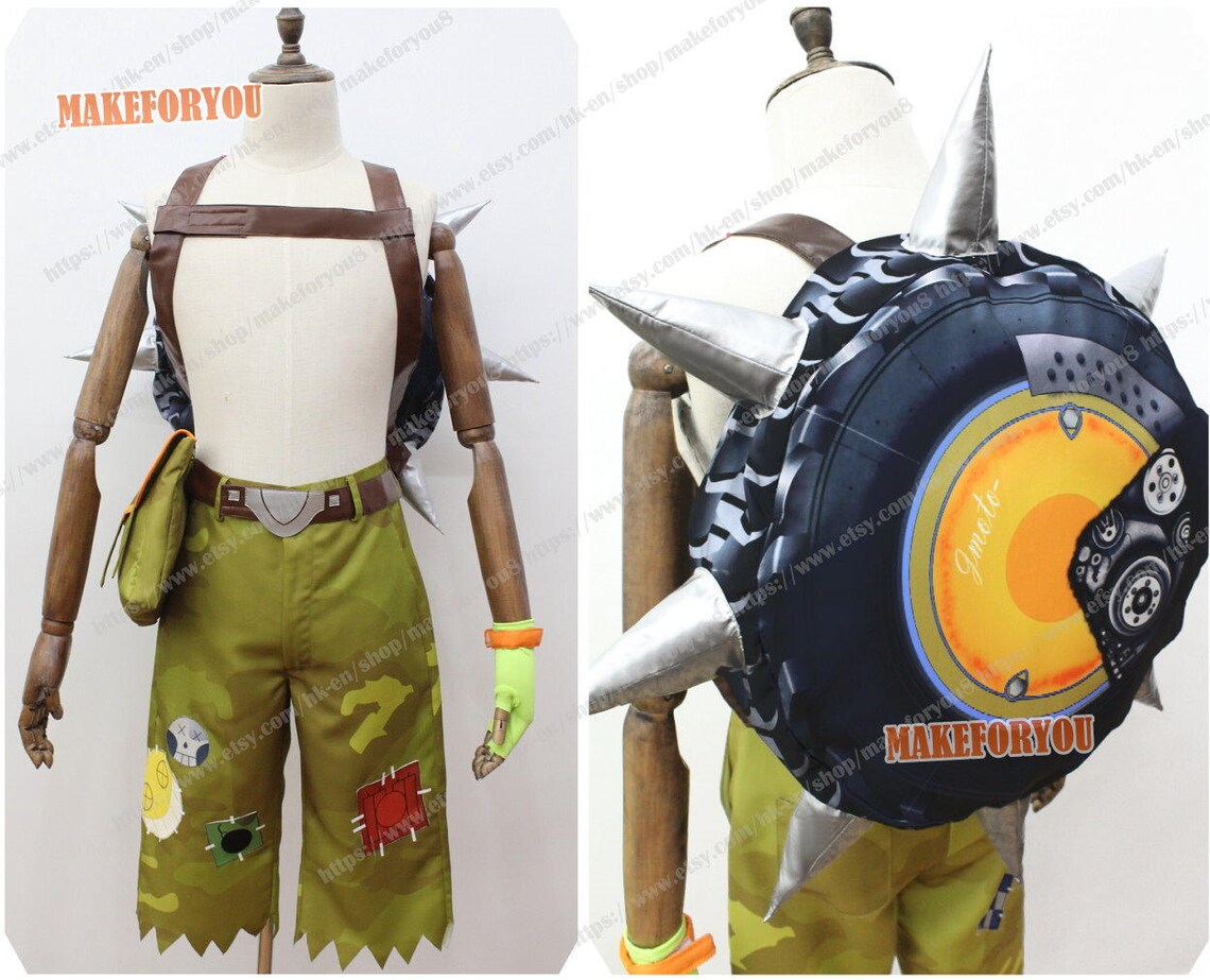 Unisex's OW Junkrat Cosplay Costume with bag | Etsy