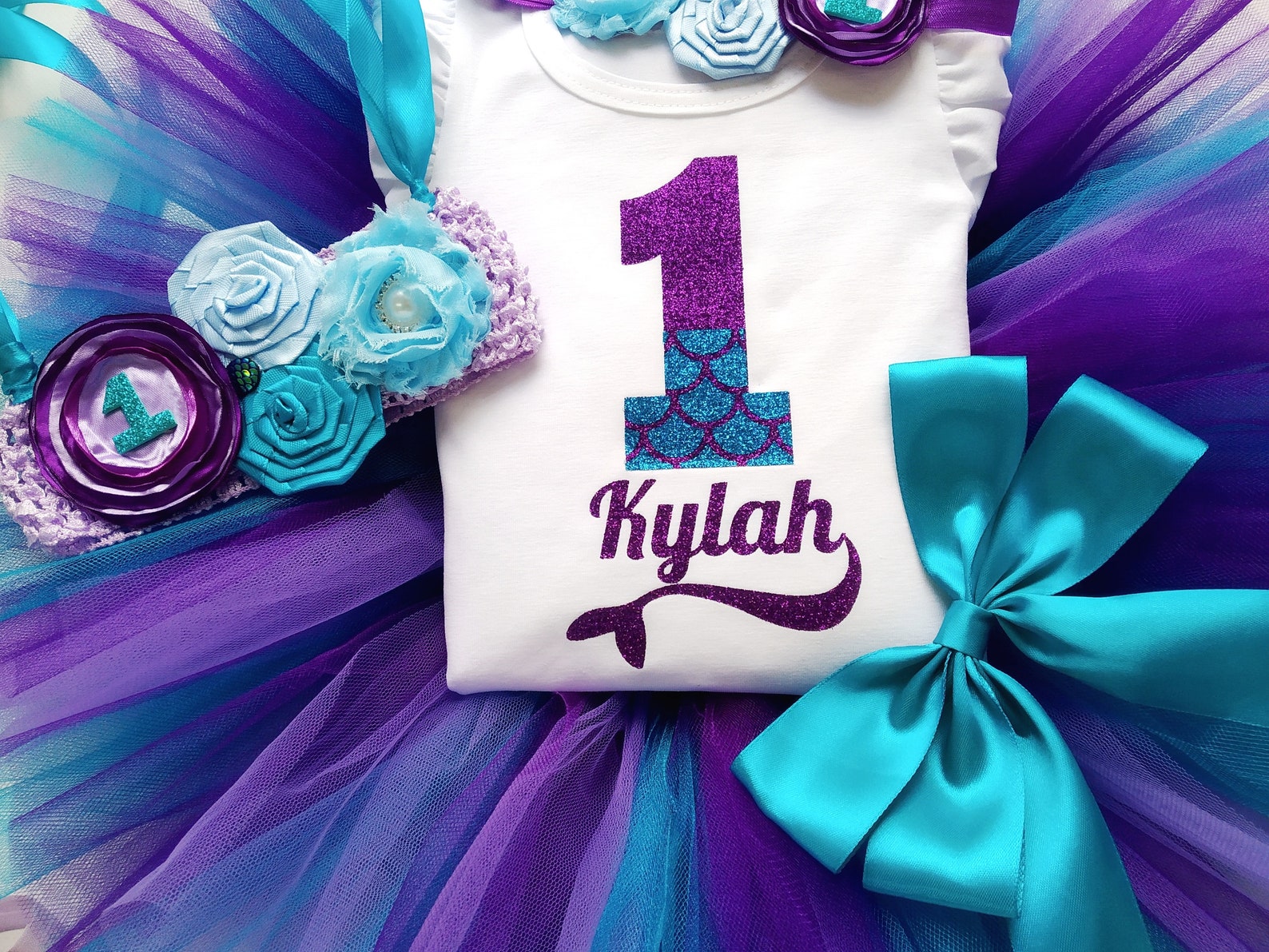 Mermaid Outfit Set for First Birthday Outfit Sea Party - Etsy