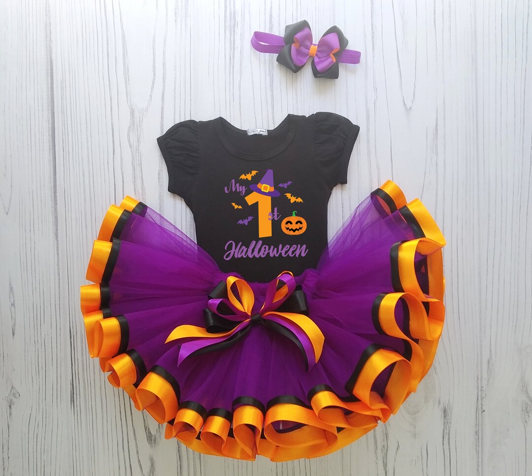 My First Halloween Pumpkin Outfit Halloween Smash Cake - Etsy