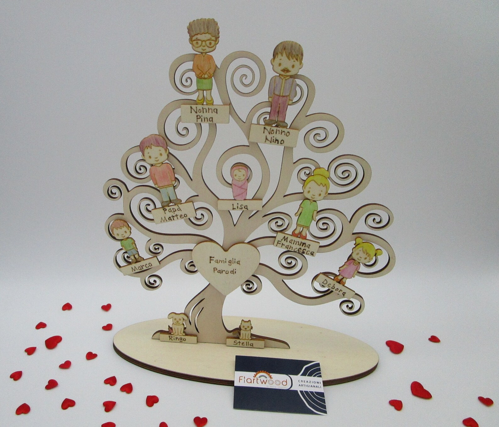 Family Tree of Life, Wooden Tree, Personalized Tree of Life, Engraved ...