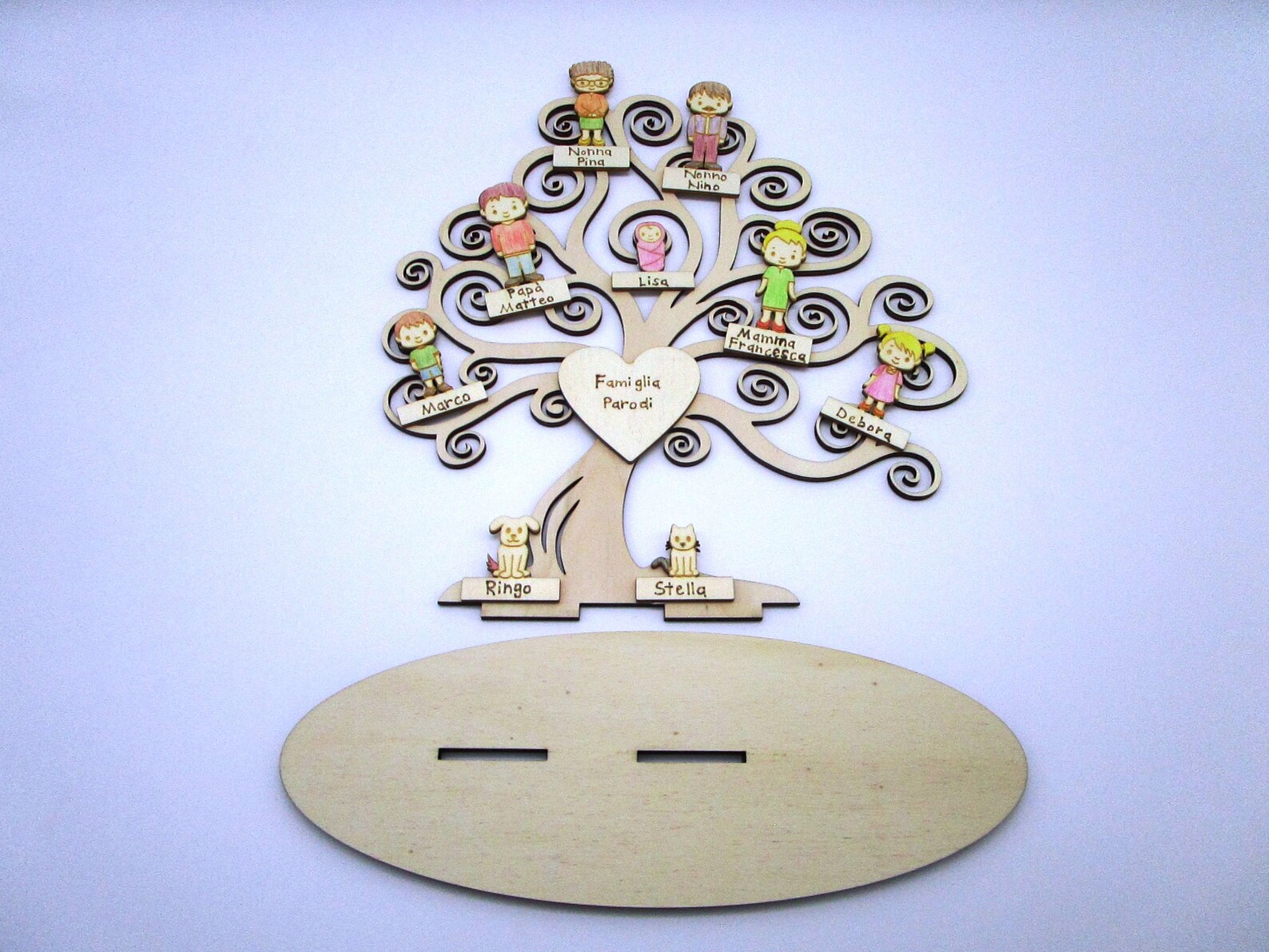 Family Tree of Life, Wooden Tree, Personalized Tree of Life, Engraved ...