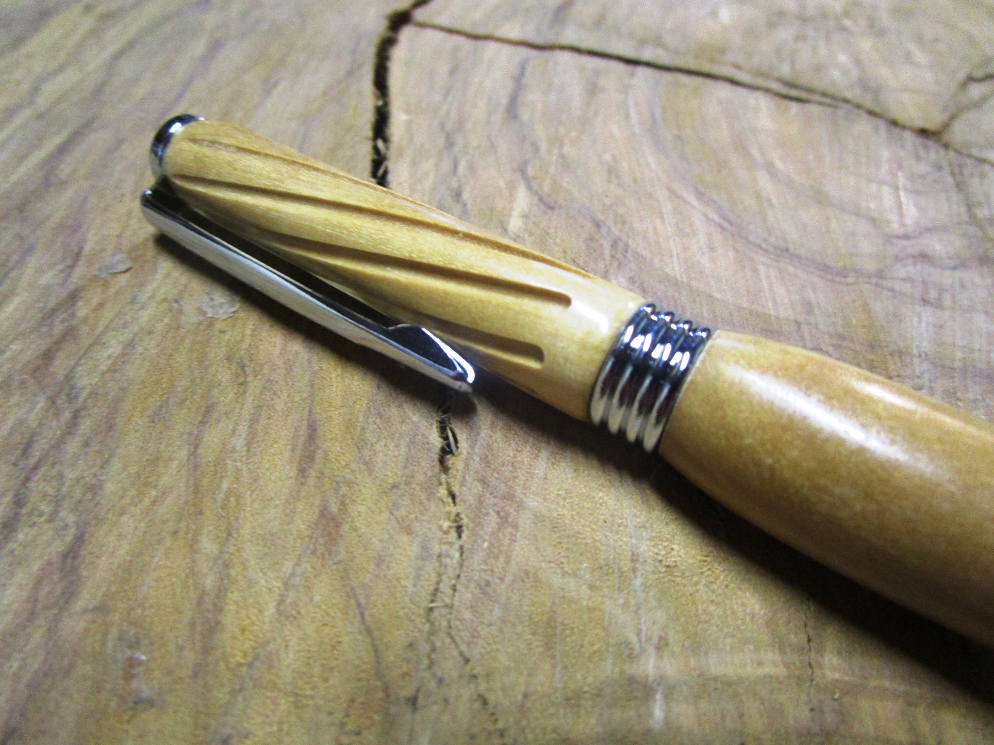 Holz-Stift-Geschenk, breite Chrom-Modell, manuelle drehen ...