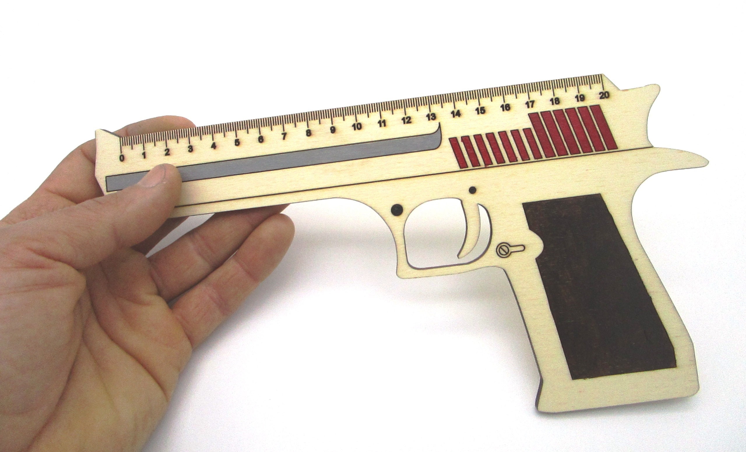 Wooden ruler gun ruler decorative ruler | Etsy