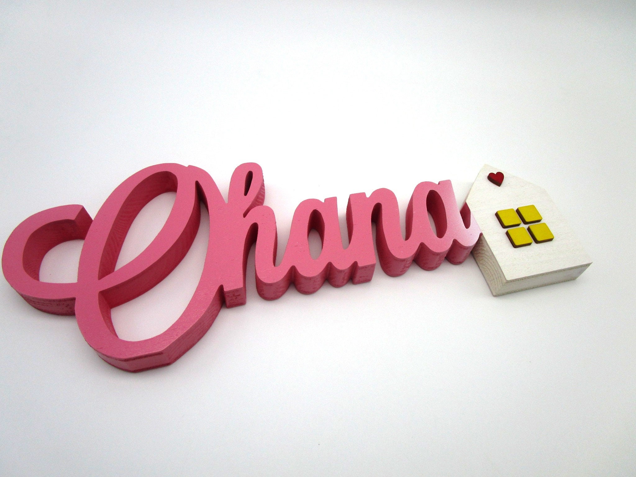 Ohana Wooden Lettering Decorative Lettering Decorative Font - Etsy UK