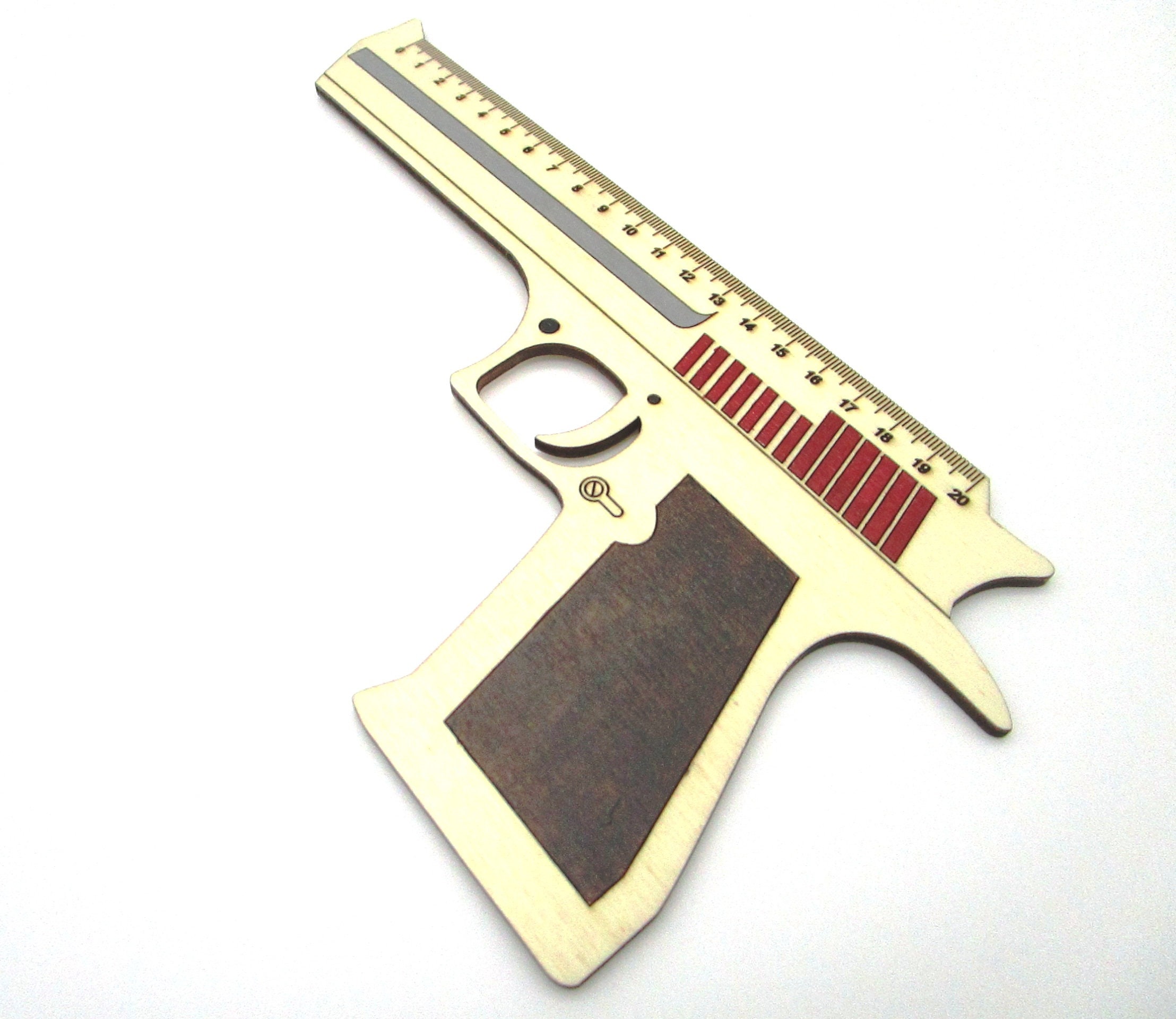 Wooden ruler gun ruler decorative ruler | Etsy