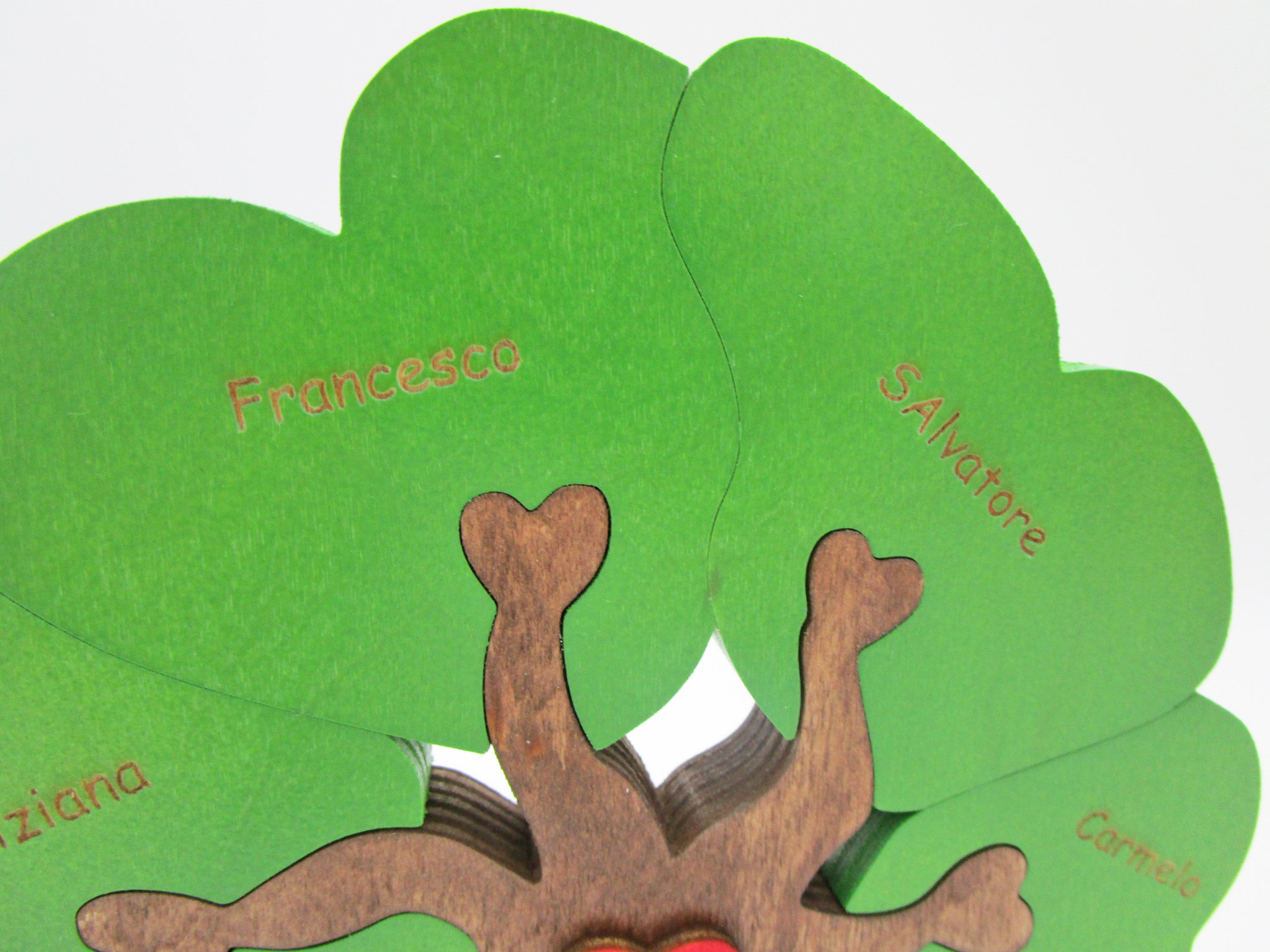 Tree of Life Puzzle Hearts, Wooden Tree, Personalized Tree of Life ...