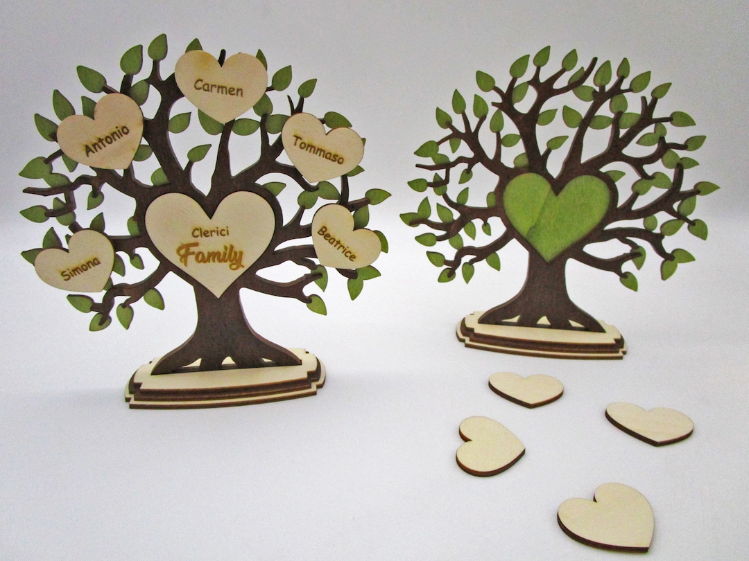 Family Tree of Life, Wooden Tree, Personalized Tree of Life, Engraved ...