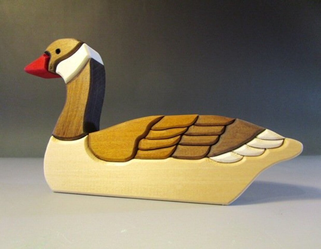 Wood Duck, Inlay, Wood Inlay Art, Wood Carving, Linden Wood, Craft ...