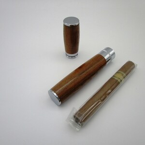 Wooden Cigar Holder, Handcrafted Cigar Holder Tube, Teak Wood Cigar ...
