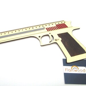 Wooden Ruler, "gun" Ruler, Decorative Ruler, Measuring Tool, Stationery ...