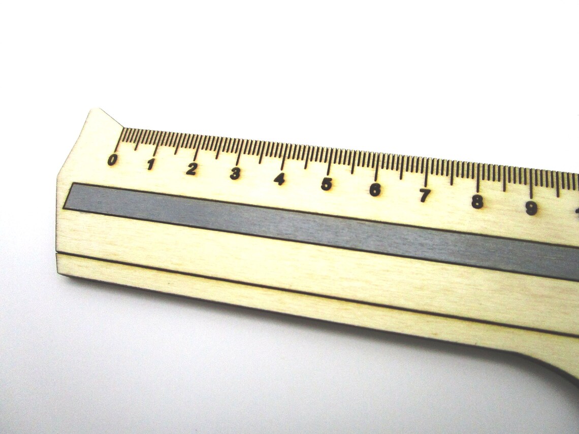 Wooden Ruler gun Ruler Decorative Ruler - Etsy