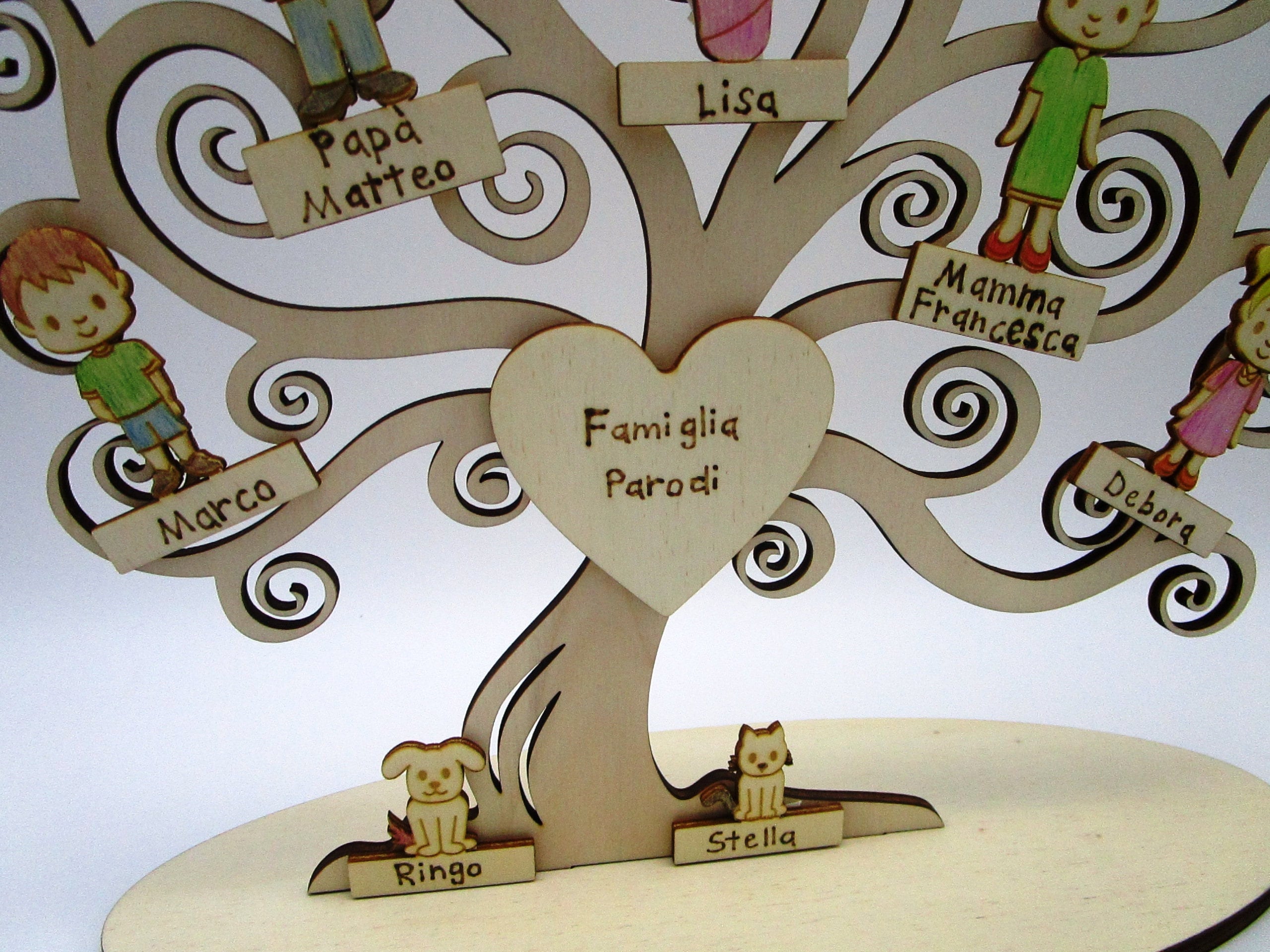 Family Tree of Life, Wooden Tree, Personalized Tree of Life, Engraved ...