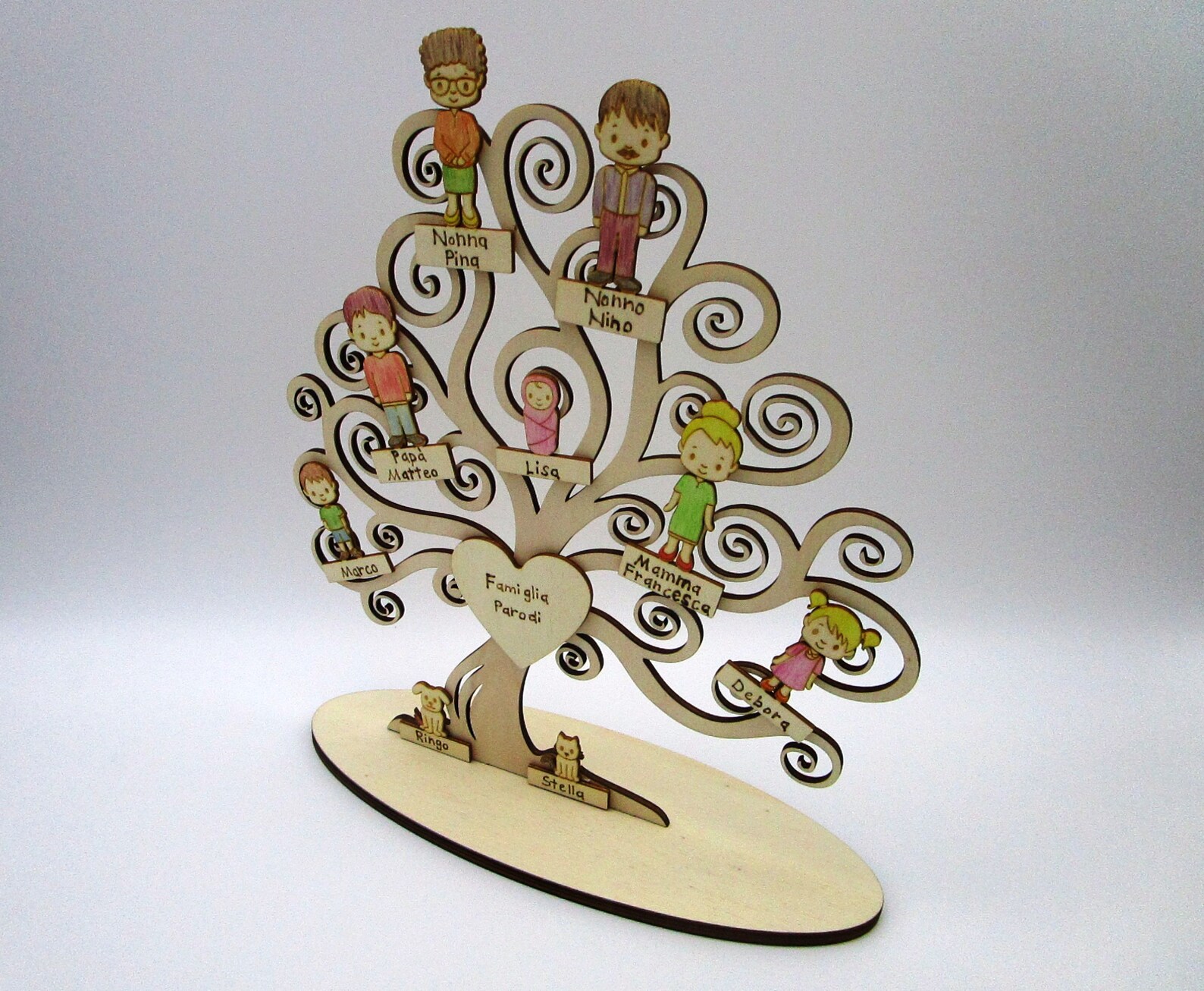 Family Tree of Life, Wooden Tree, Personalized Tree of Life, Engraved ...