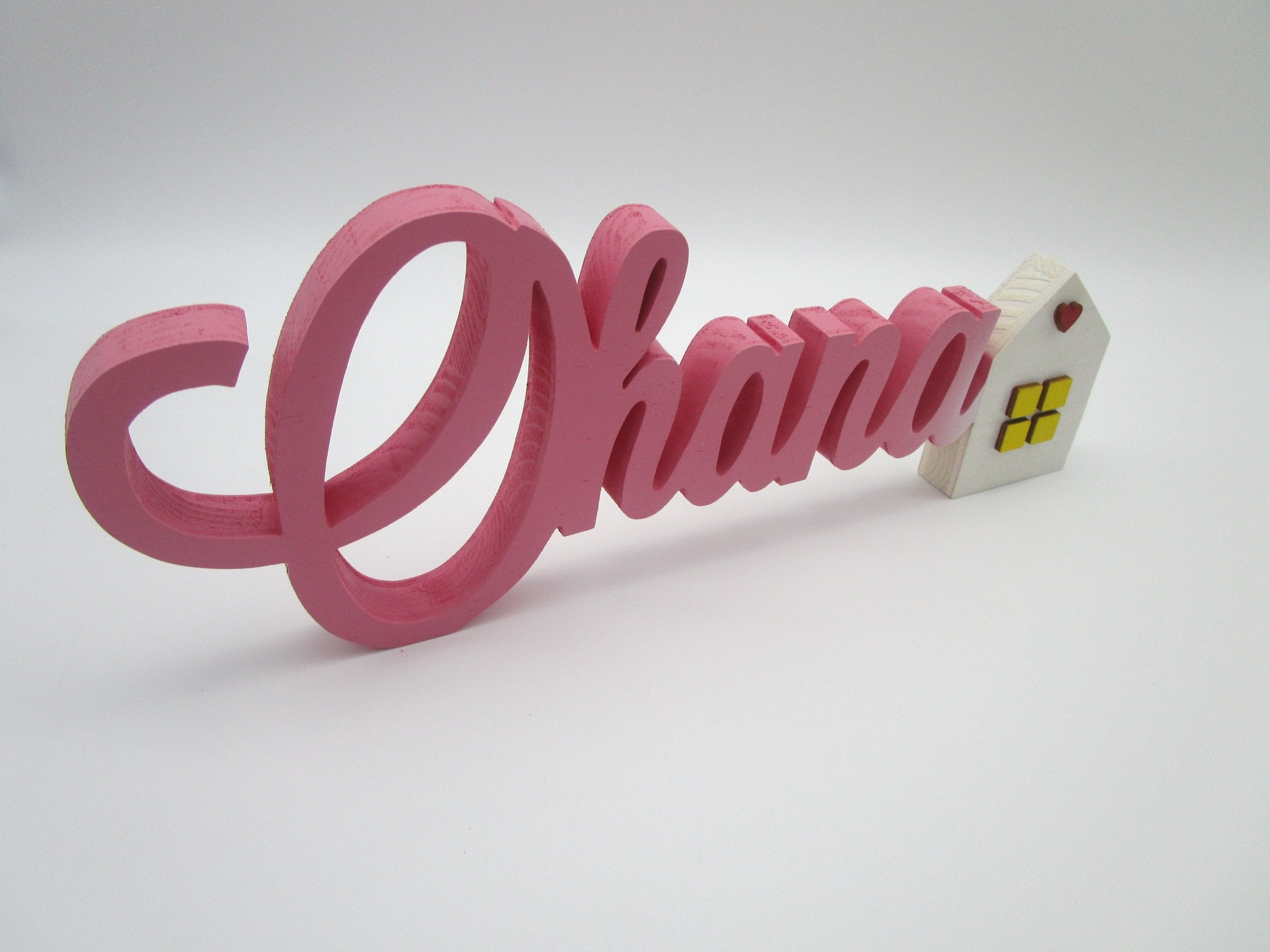 Ohana Wooden Lettering Decorative Lettering Decorative Font - Etsy UK
