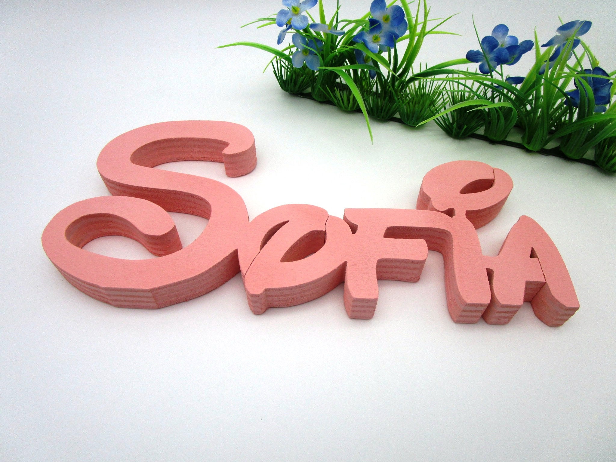 Paper & Party Supplies sugared Walt Disney style wooden name ...