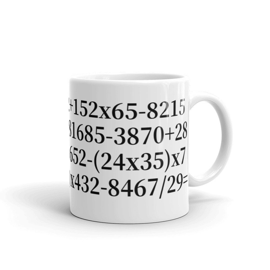 Maths, Numbers, Teacher, Colleague Mug - Etsy