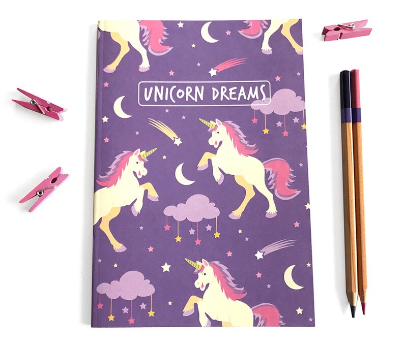 Unicorn Notebook Journal - Blank notebook - Cute journal - Christmas ...